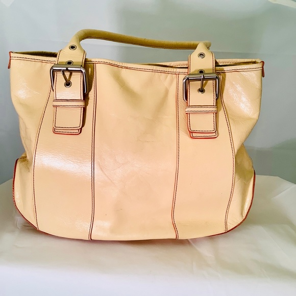 Hype | Bags | Hype Leather Bag Large Vanilla Purse Tote Shoulder | Poshmark